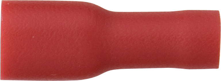 4.8mm red fully insulated female spade terminal | ET45