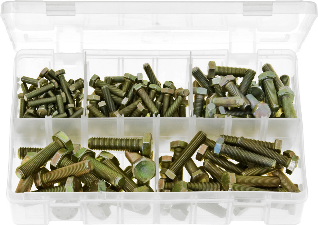 Assorted metric fine high tensile set screws