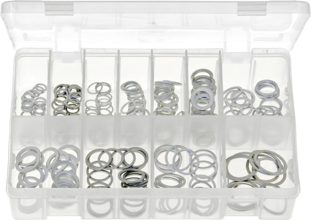 Assorted metric Aluminium washers