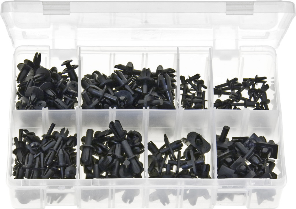 Assorted plastic drive rivets