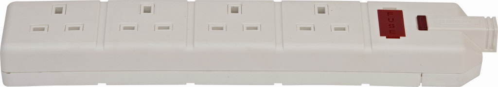 4 Way White Trailing Socket (Permaplug) | ERP57