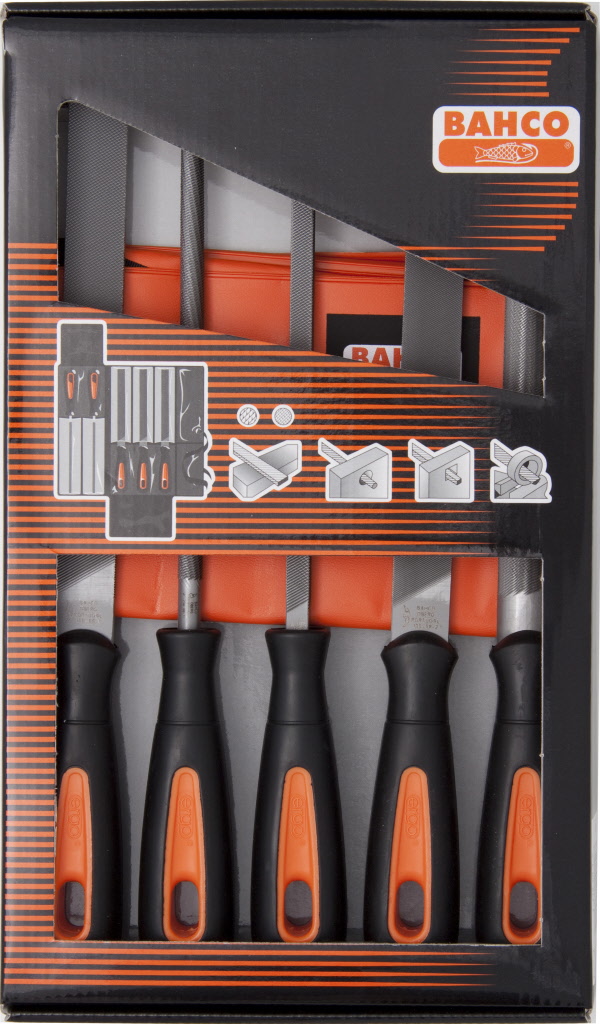 Bahco 5 Piece File Set 8" | TB47808