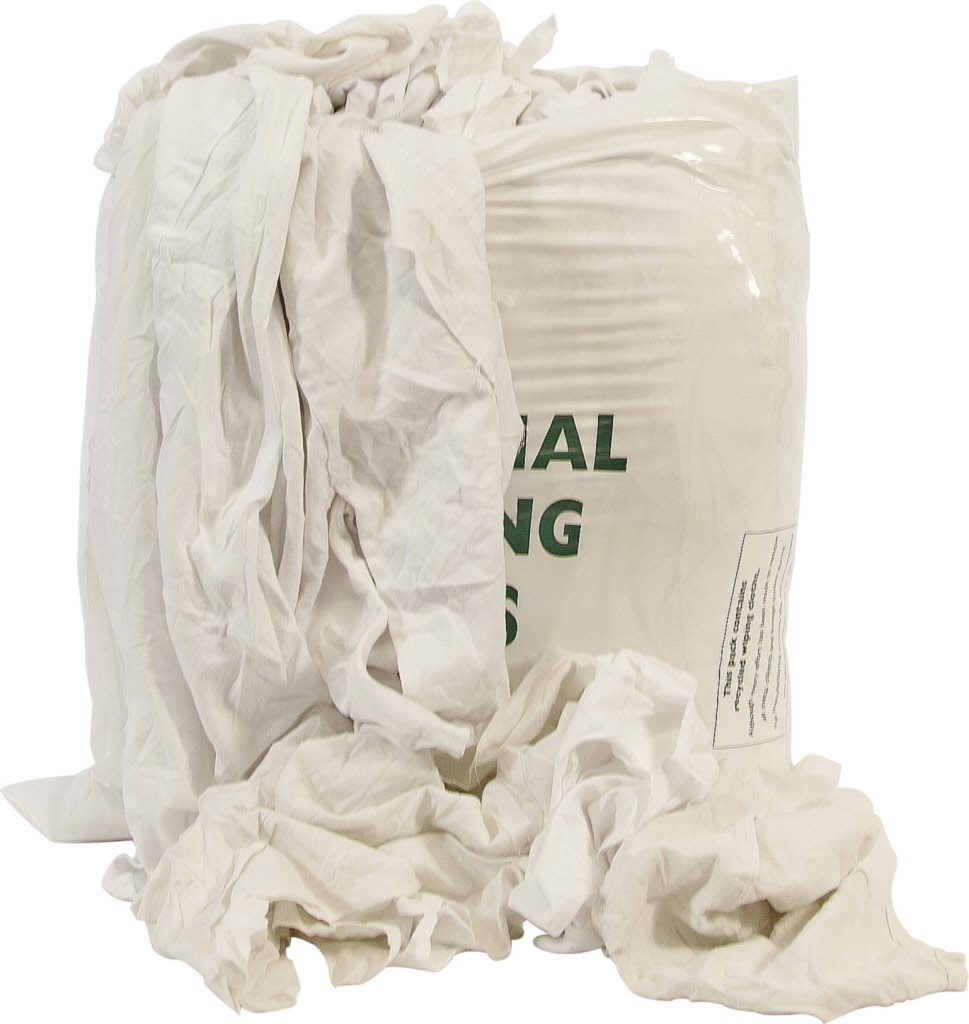 Industrial White Wiping Cloths 10kg bag | VC668